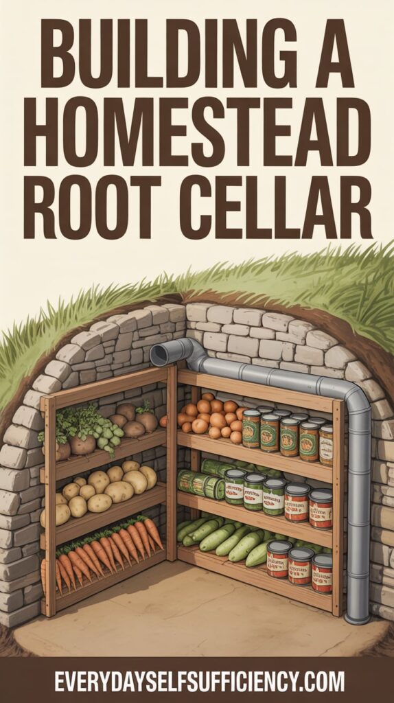 Building a Homestead Root Cellar - Everyday Self Sufficiency