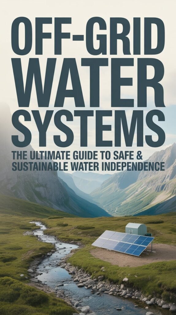 Off-Grid Water Systems: Safe, Sustainable Guide